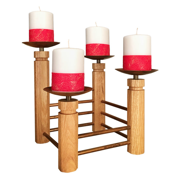 Handcrafted Corral Advent Stand - Marklin Candle Design